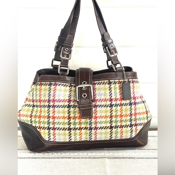 Coach | Bags | Coach Wool Houndstooth Tattersall | Poshmark